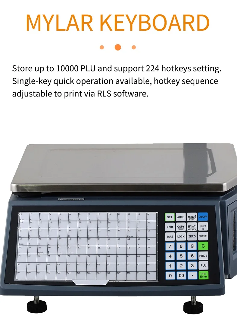 Rongta RLS1100 Weighing Scale with Printer - 80mm/s Speed