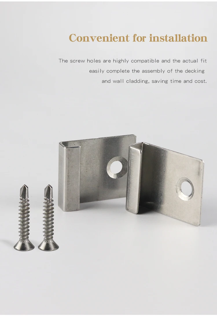 Stainless Steel Hidden Fastener Install Starting Clips