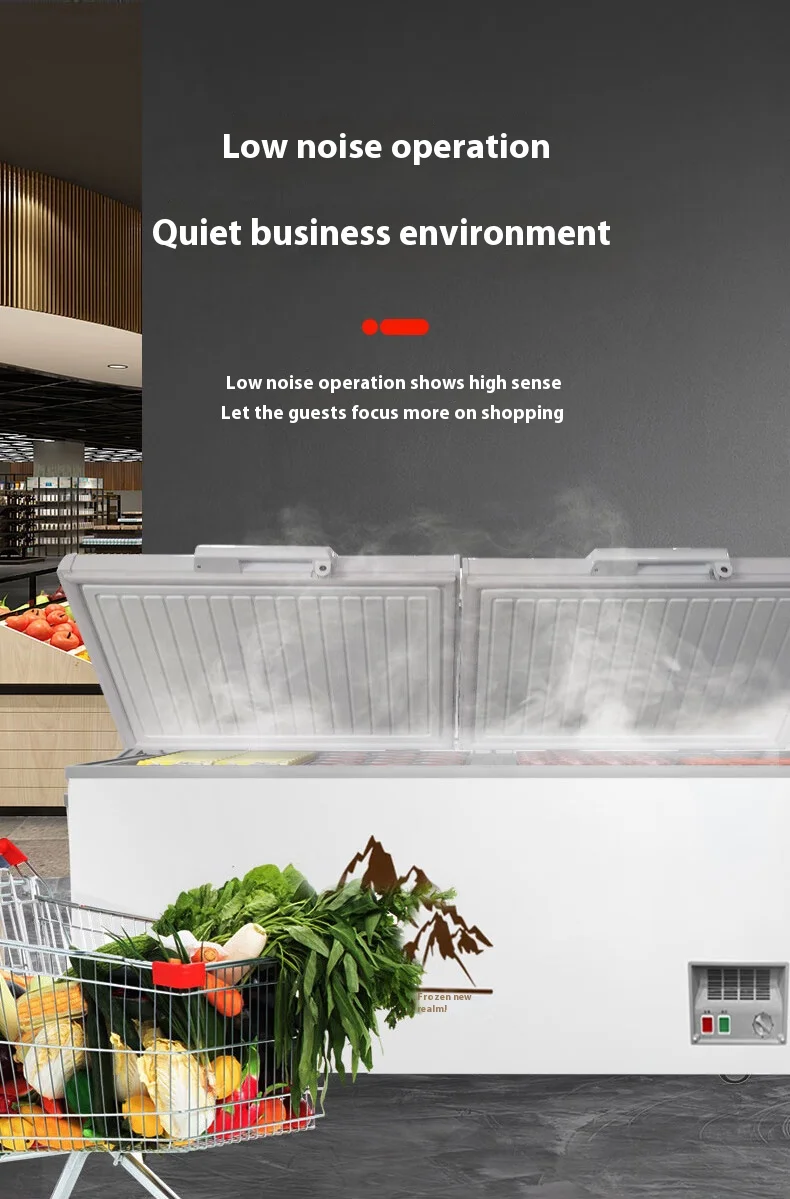 280L Top Opening Door Chest Freezer Single-Temperature Horizontal Freezer Wholesale Deep Freezer ...