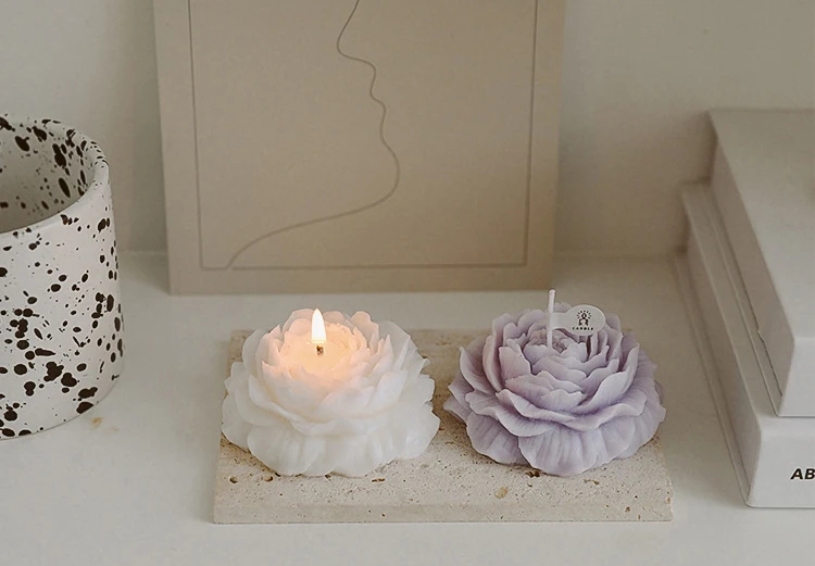 Factory Custom Luxury Aromatic Gift Wax Scented Subshrubby Peony Flower ...