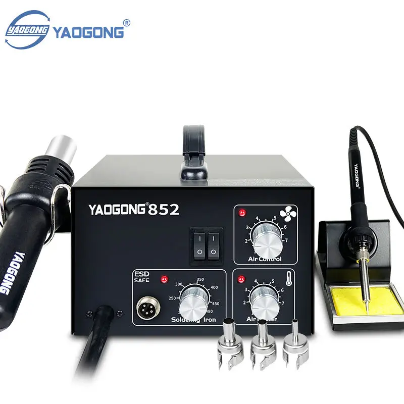 Yaogong 852 Rework Station 2 In 1 Adjustable Constant Temperature ...