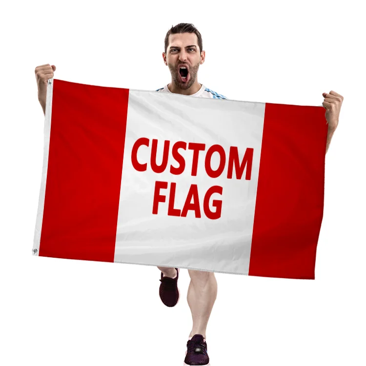 Custom Promotion Flag 3x5ft Sublimation Blank Logo Banner Any Design ...