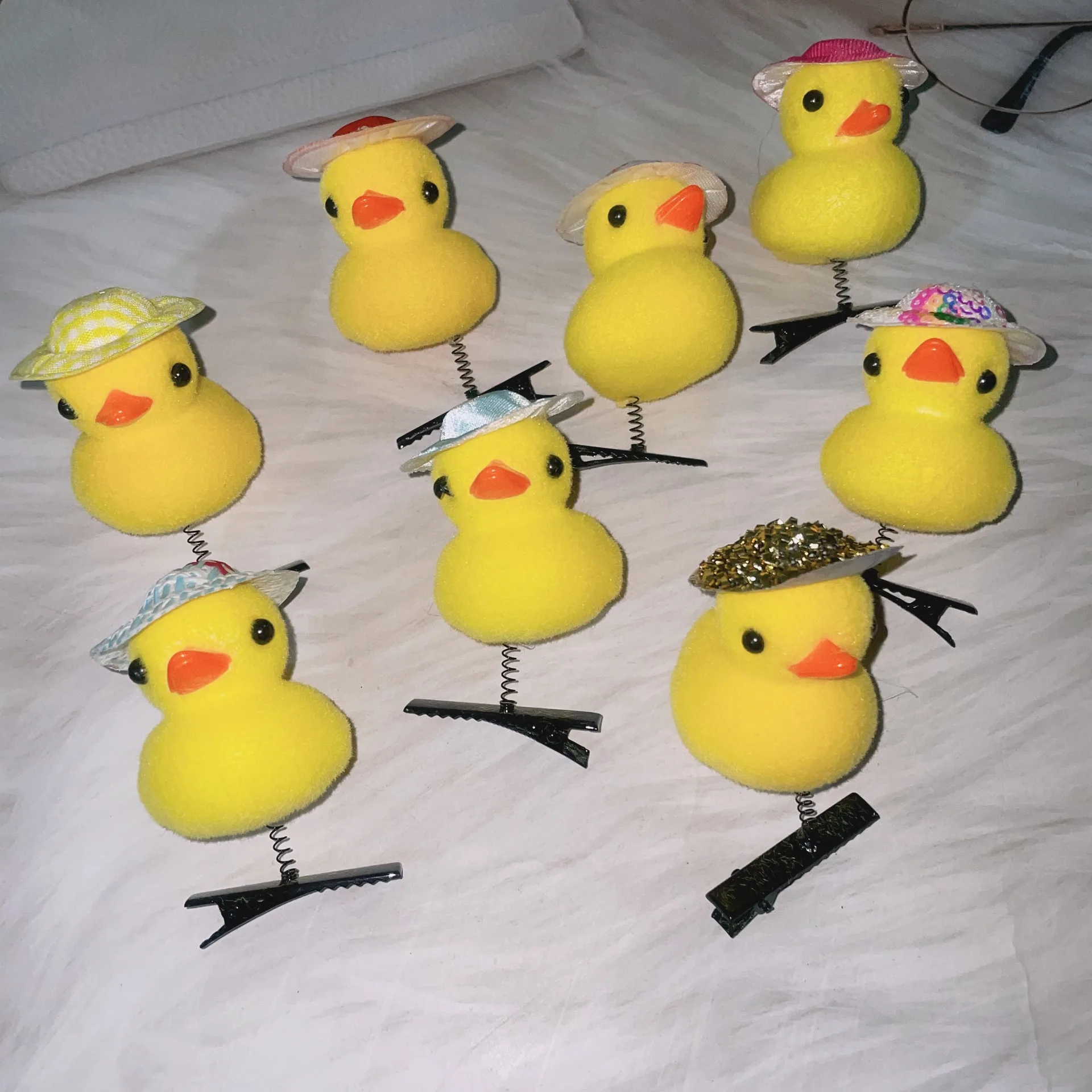 Kawaii Spectacled Duck Hair Clip - Cute Kids Accessory