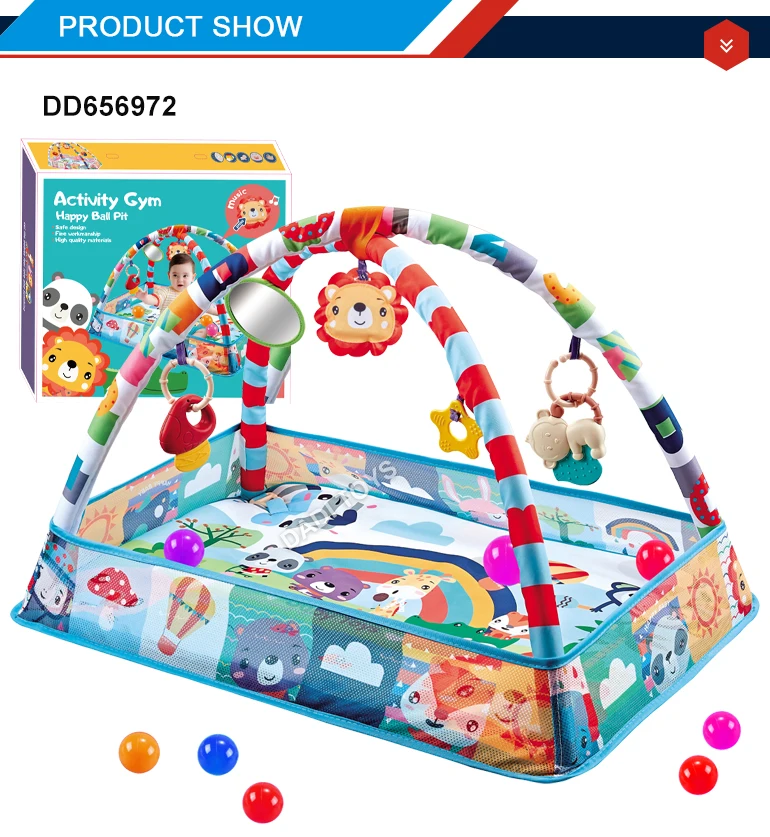 Multifunctional Fence Baby Play Mat Activity Gym Play Mat Ball Portable ...