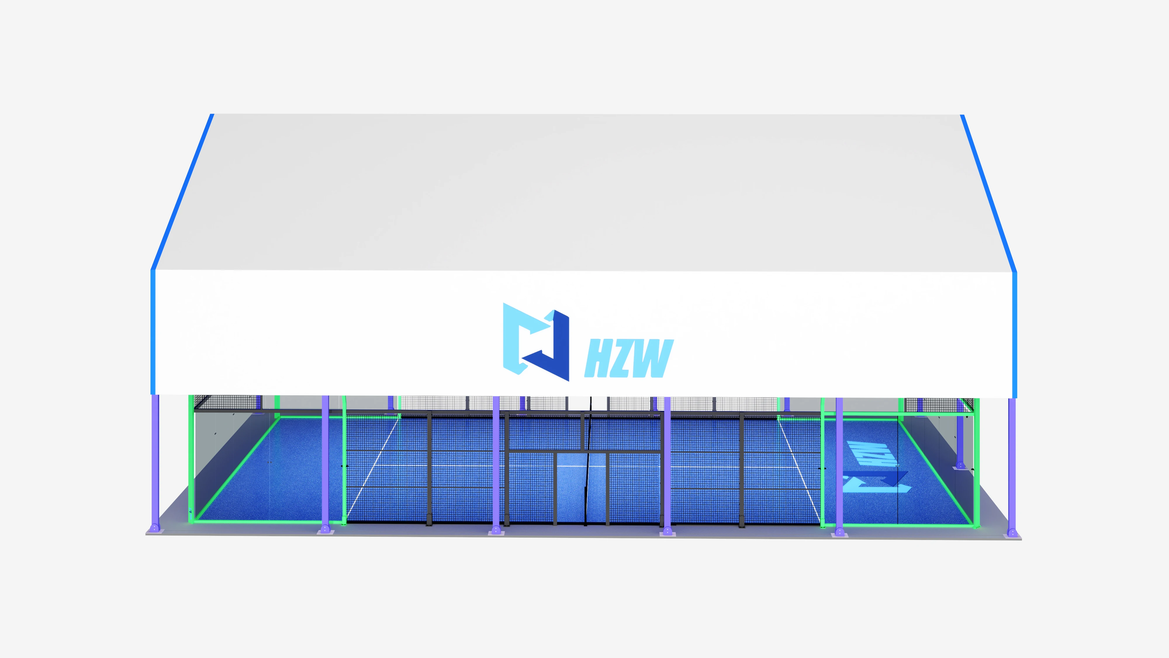 Padel Court with Removable Roof - Perfect for Paddle Tennis