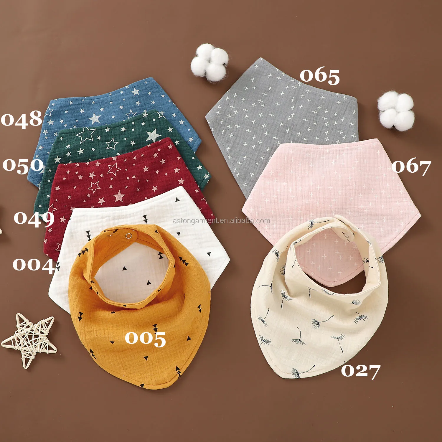 Hot 100% Organic Cotton Muslin Baby Bandana Bibs - Eco-Friendly & Anti ...