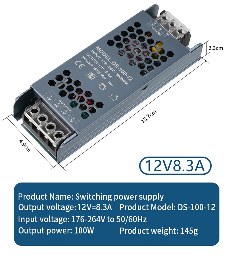 12V 24V Switching Power Supply - High Efficiency LED Solutions