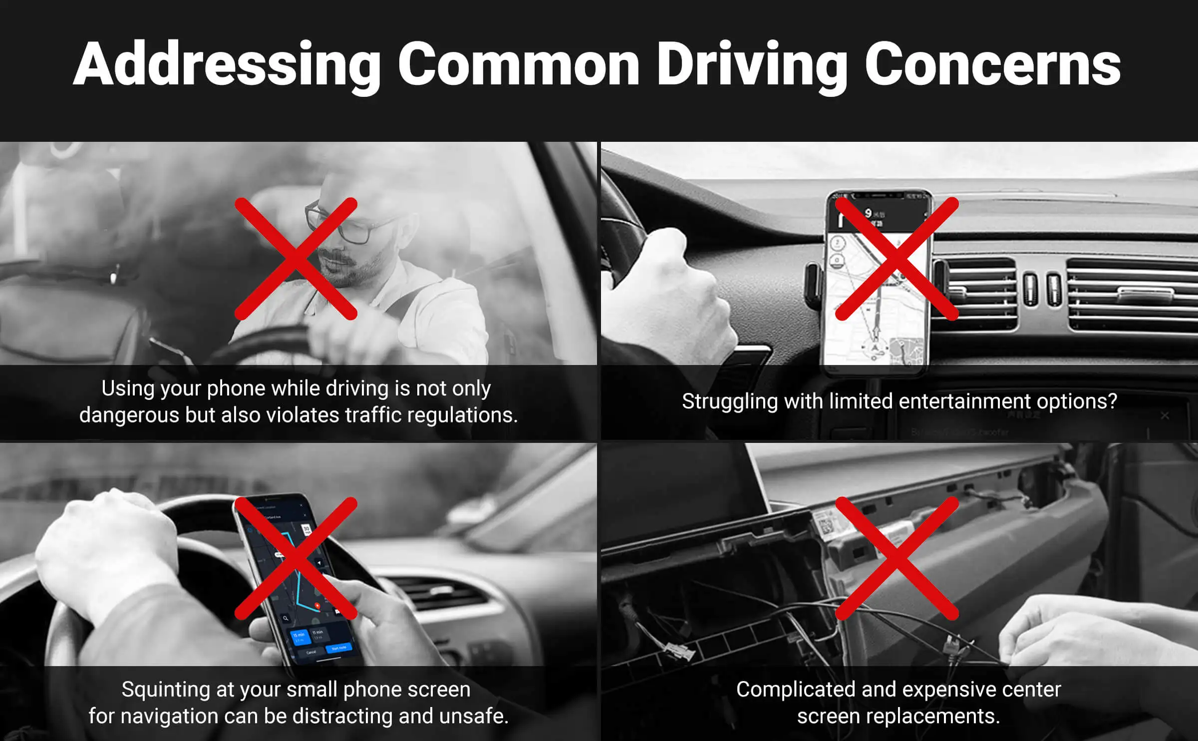 Ottocast 10.26" Portable 4K Dash Cam DVR GPS Car Stereo Radio CarPlay ...