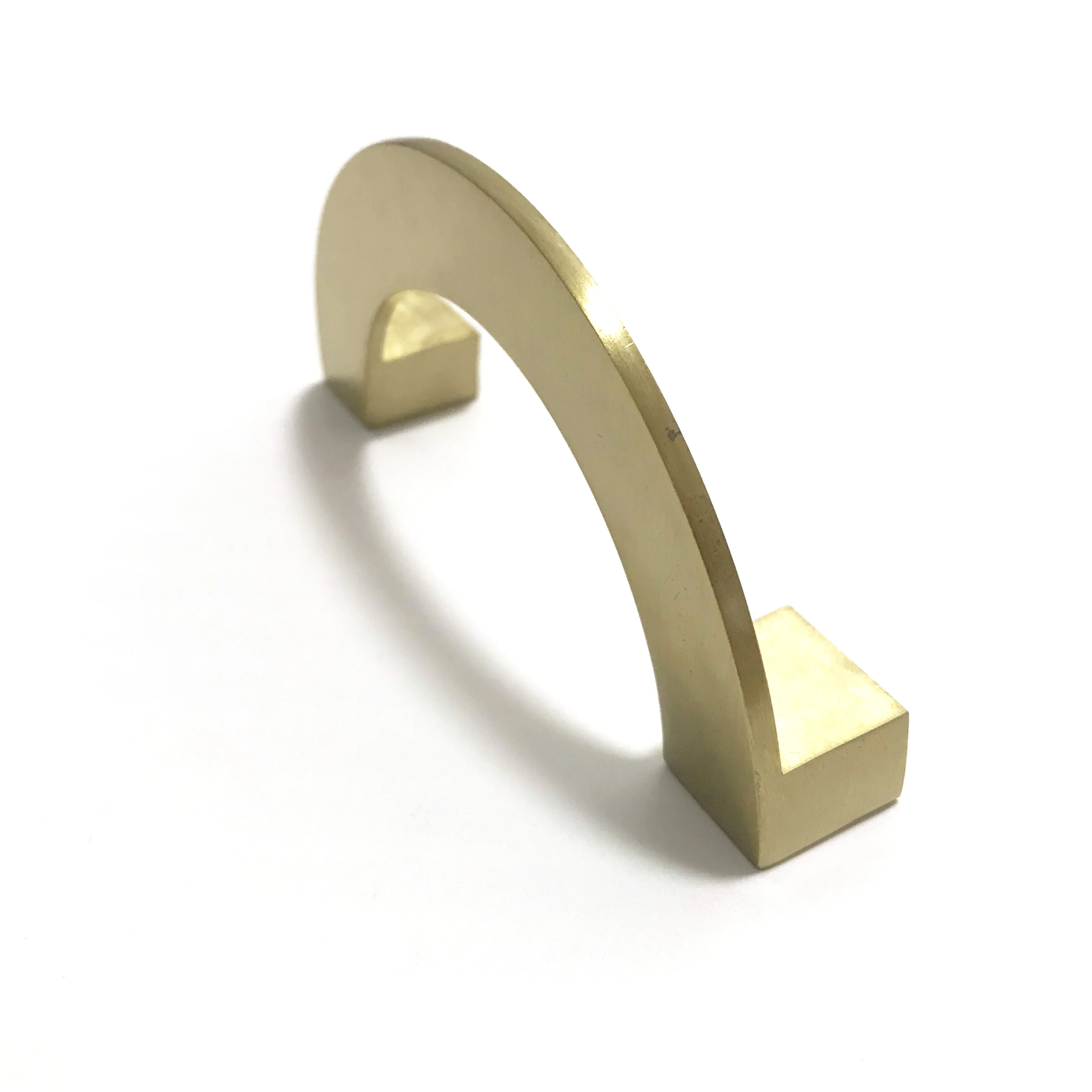 Semi Circle Brass Gold Cabinet Handles Zamak Zinc Alloy Half Moon ...
