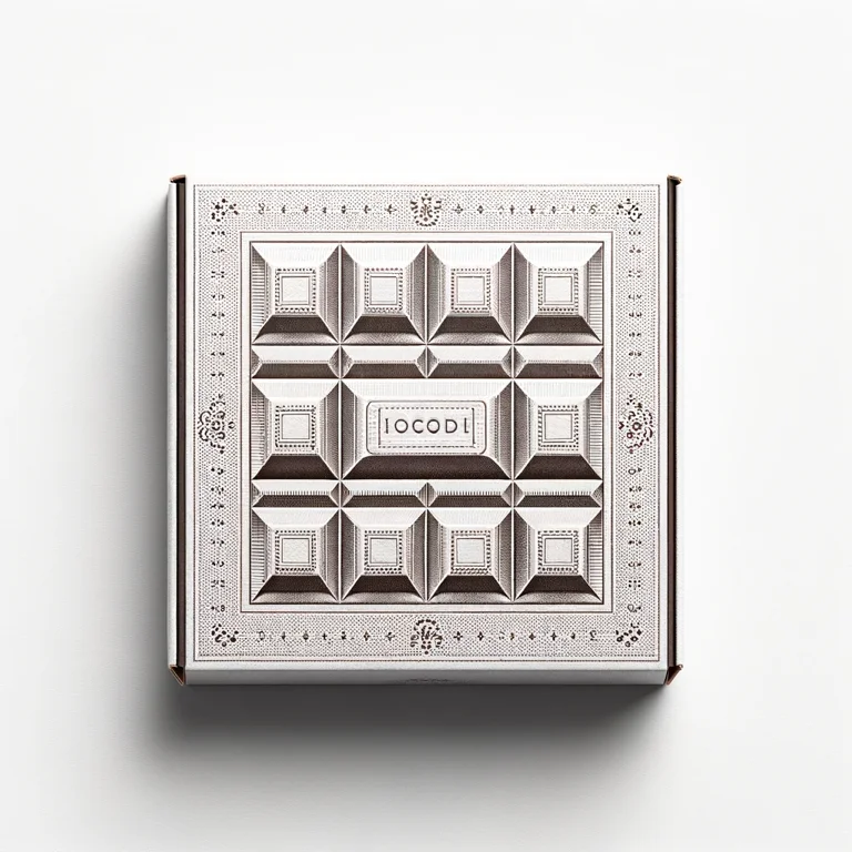 Chocolates Selection Praline Boxes White with Lattice Cardboard Craft ...