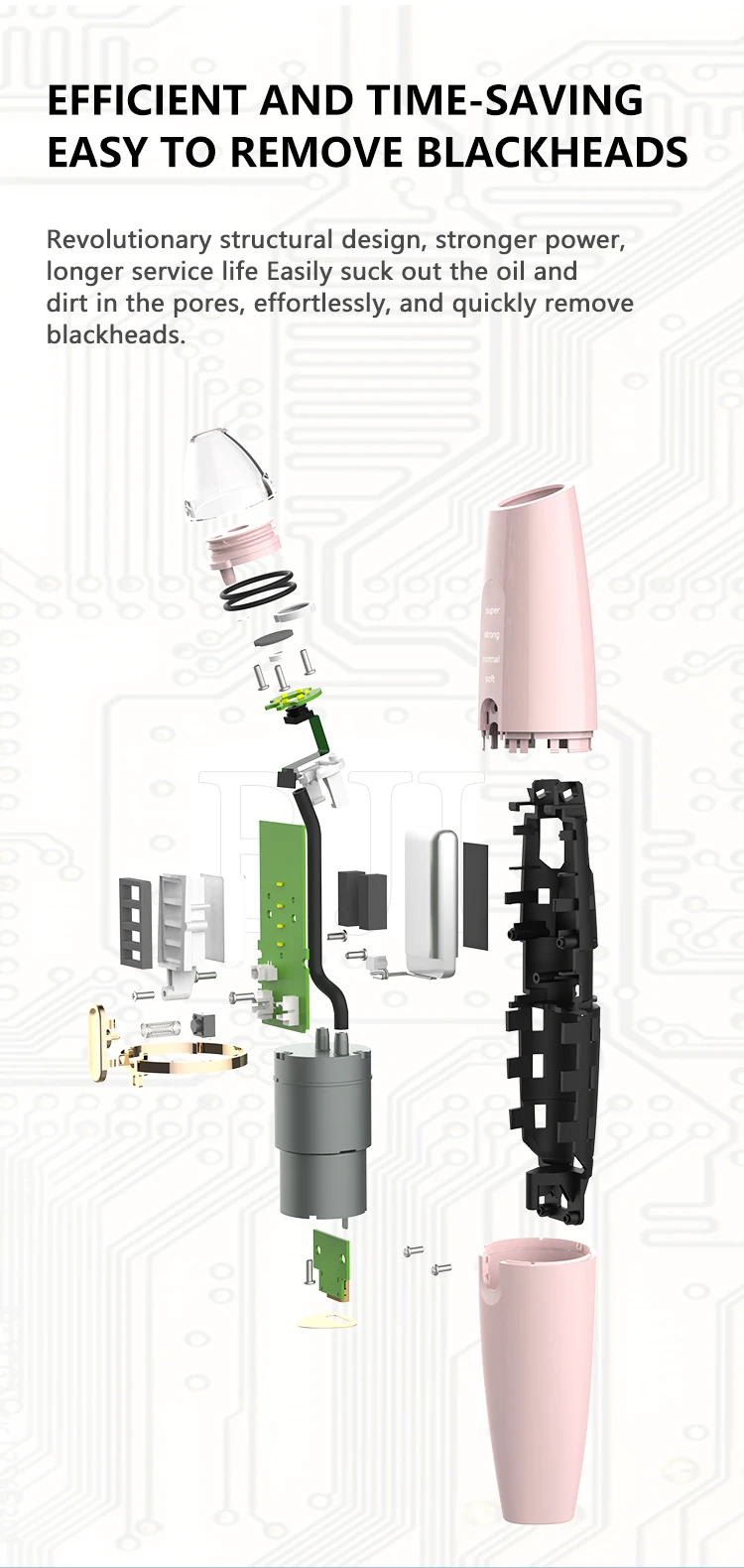 Efficient Black Head Treatment with Electric Instrument