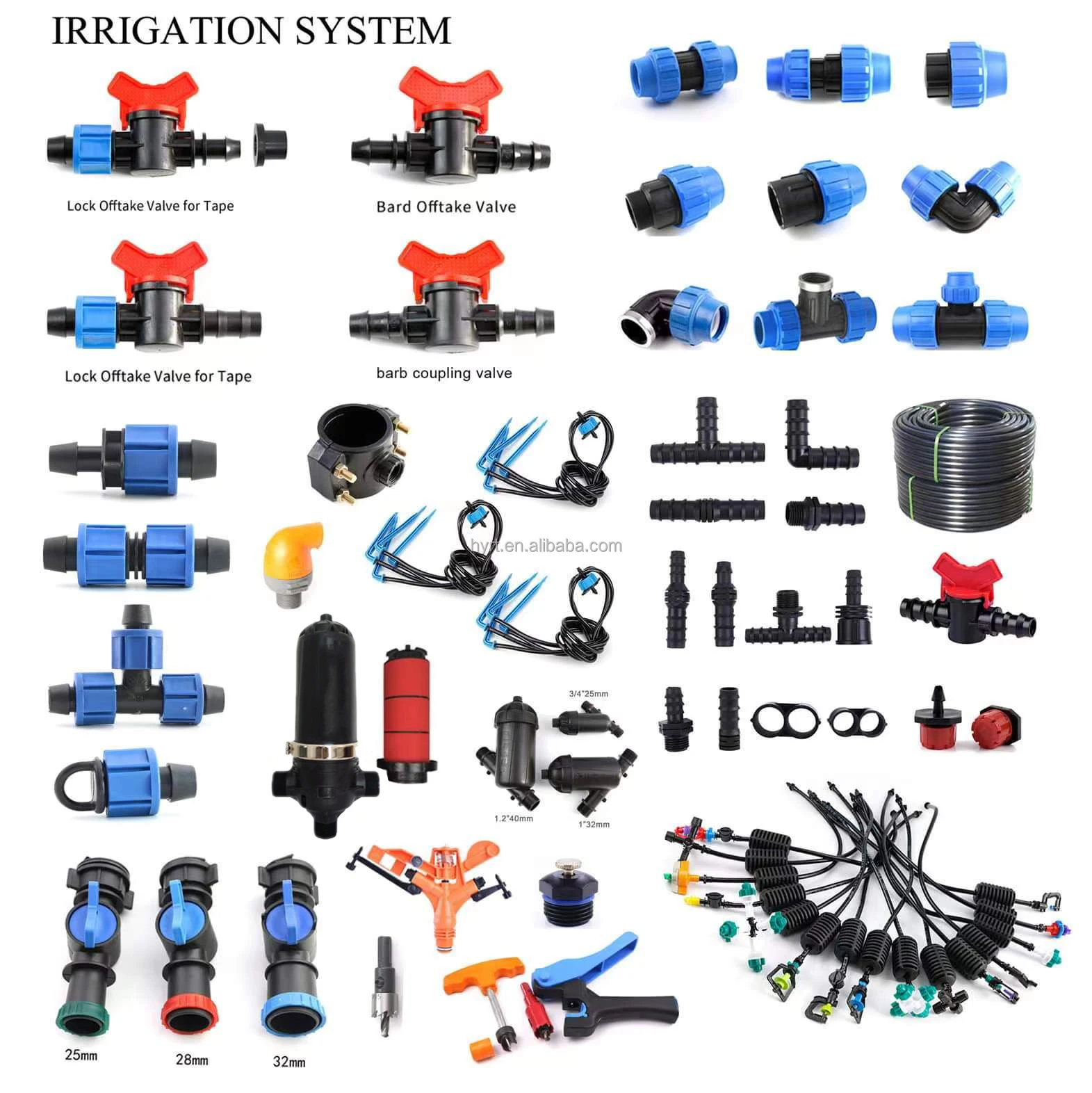 Irrigation Fitting - Hard Pipe Bypass Vale for Micro-spraying
