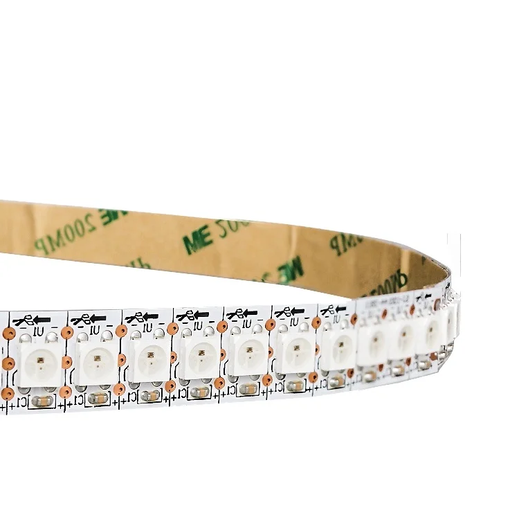 Ws2812b 5v 12v 24v Addressable Led Strip Light Smd 5050 Black White Pcb ...