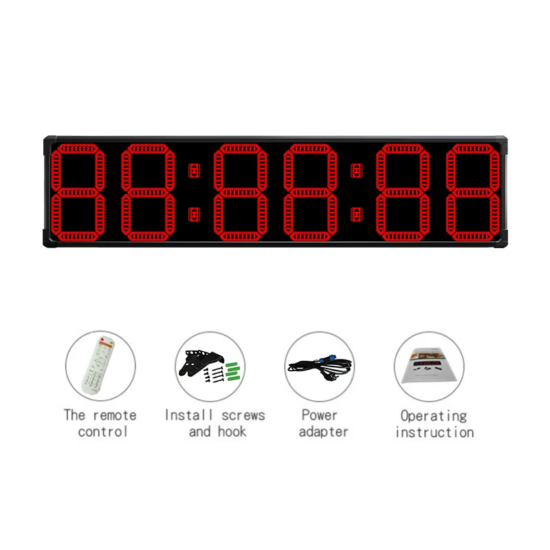 Ganxin 14 Inch LED Wall Clock - Waterproof Countdown Timer