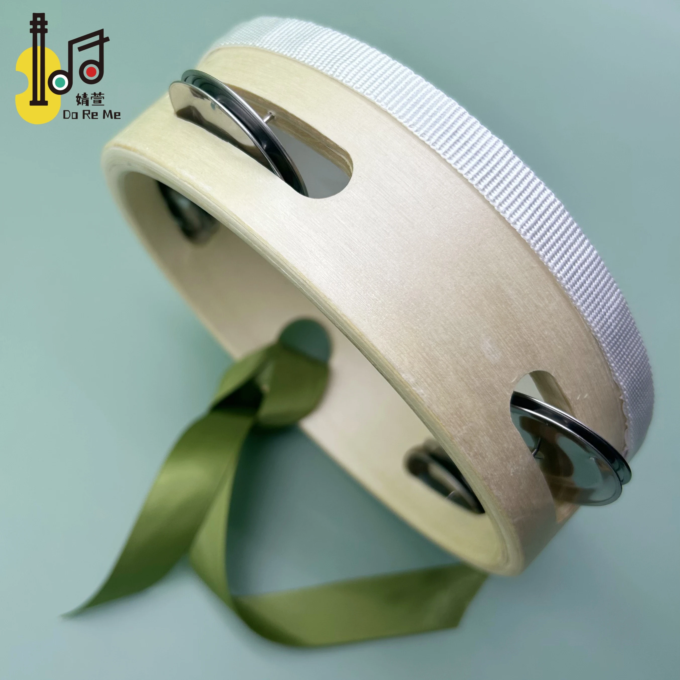 Custom Diy 6 Inch Tambourines Wooden Hand Bell Wedding Use - Buy ...