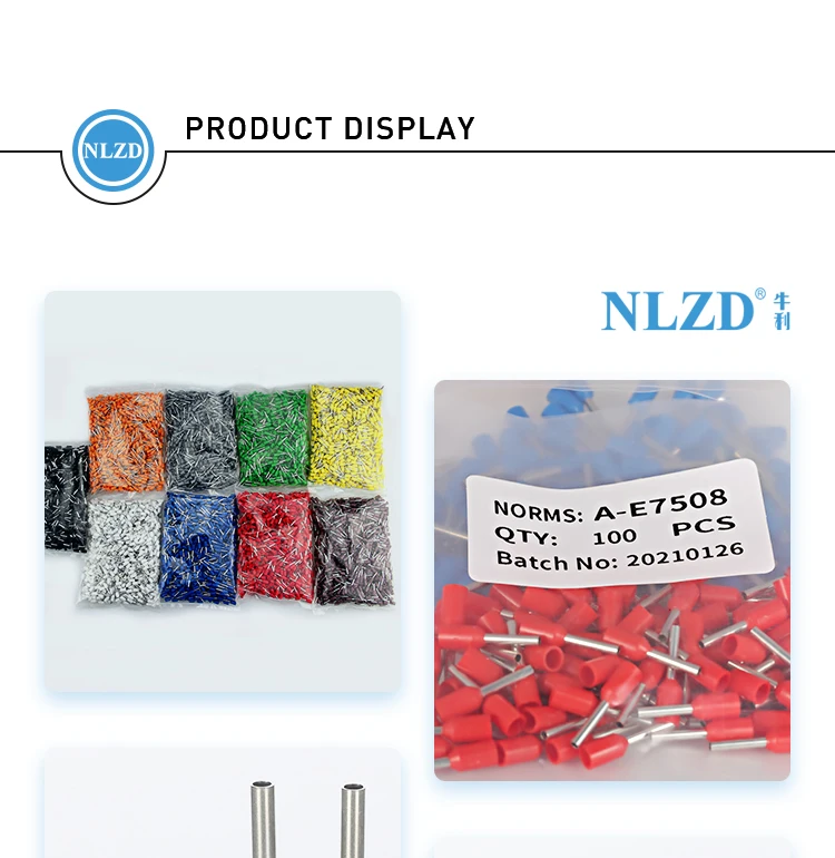 Manufacturer Supply Copper Cable Ferrule Insulated Twin Cord End ...