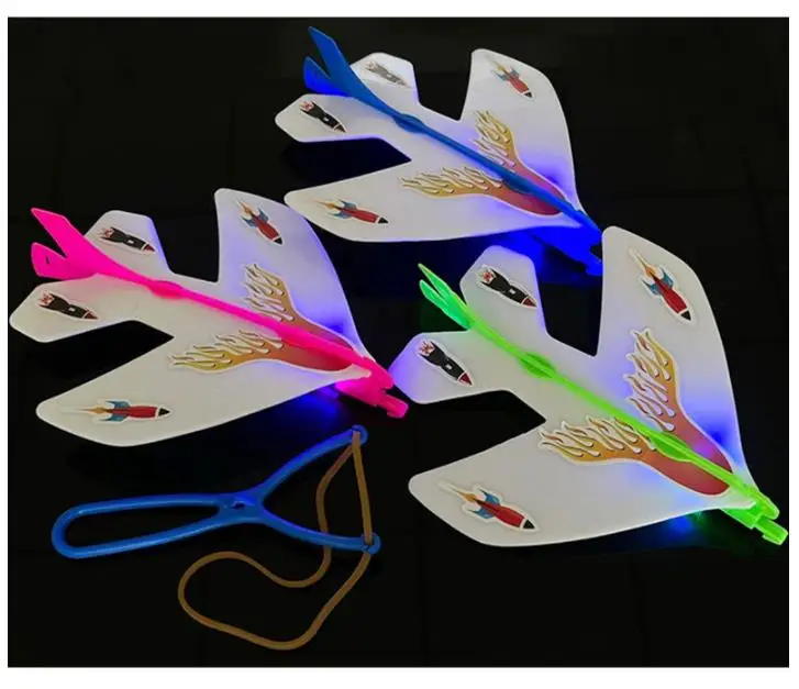 Slingshot Catapults Led Light Airplane Launcher Outdoor Toy With Rubber ...