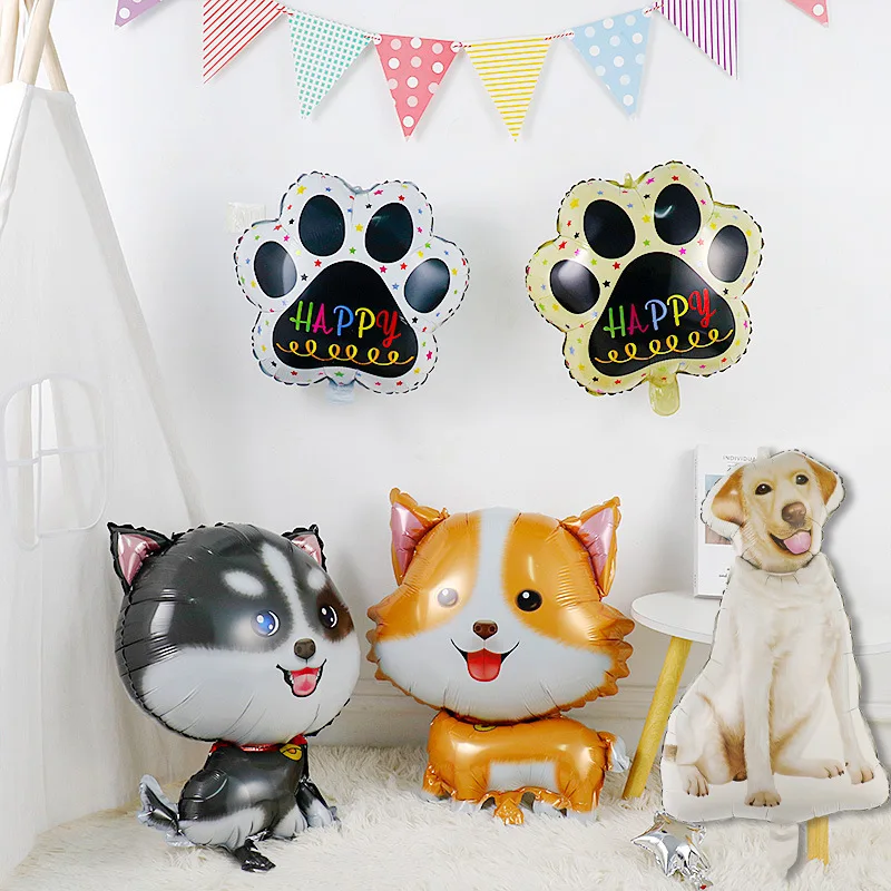Wholesale Animal Dog Birthday Bone Balloon Dog Paw Foil Balloon Theme ...