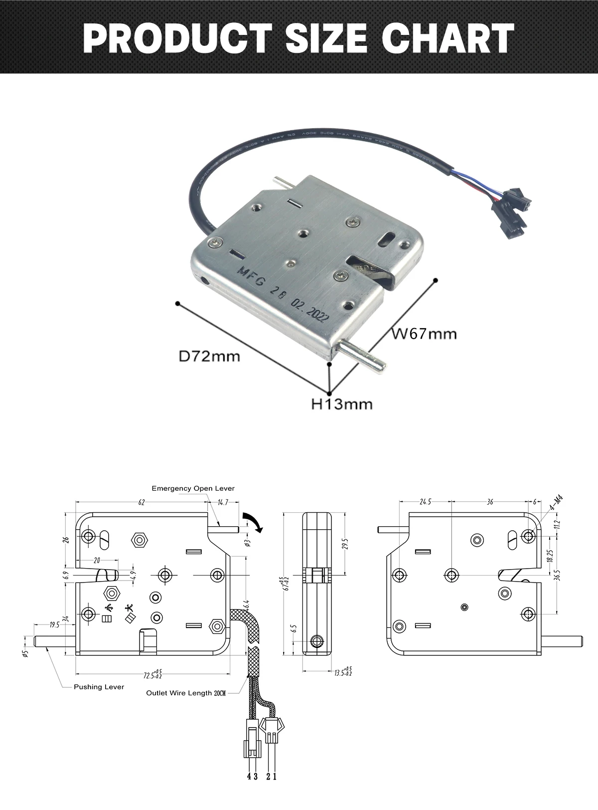 Kerong 12v Stainless Steel Hidden System Remote Control Lock For Drawer ...