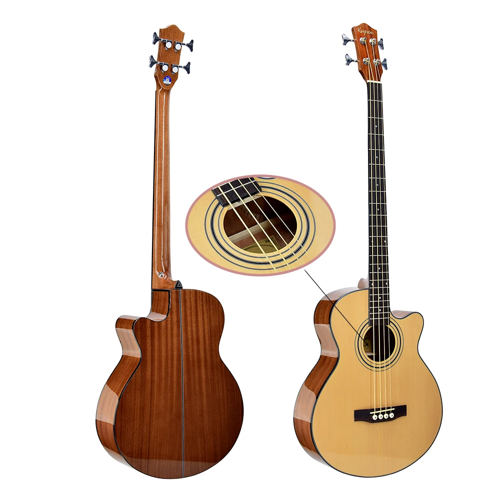 Factory 4 Strings High Quality K-ab40 Wood Acoustic Bass Guitar - Buy ...