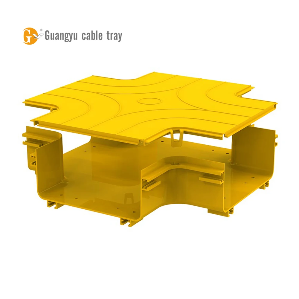 Guangyu Customize Size Yellow Plastic Cable Tray Fiber Optic Runner Cable Tray 240mm Abs Raceway ...