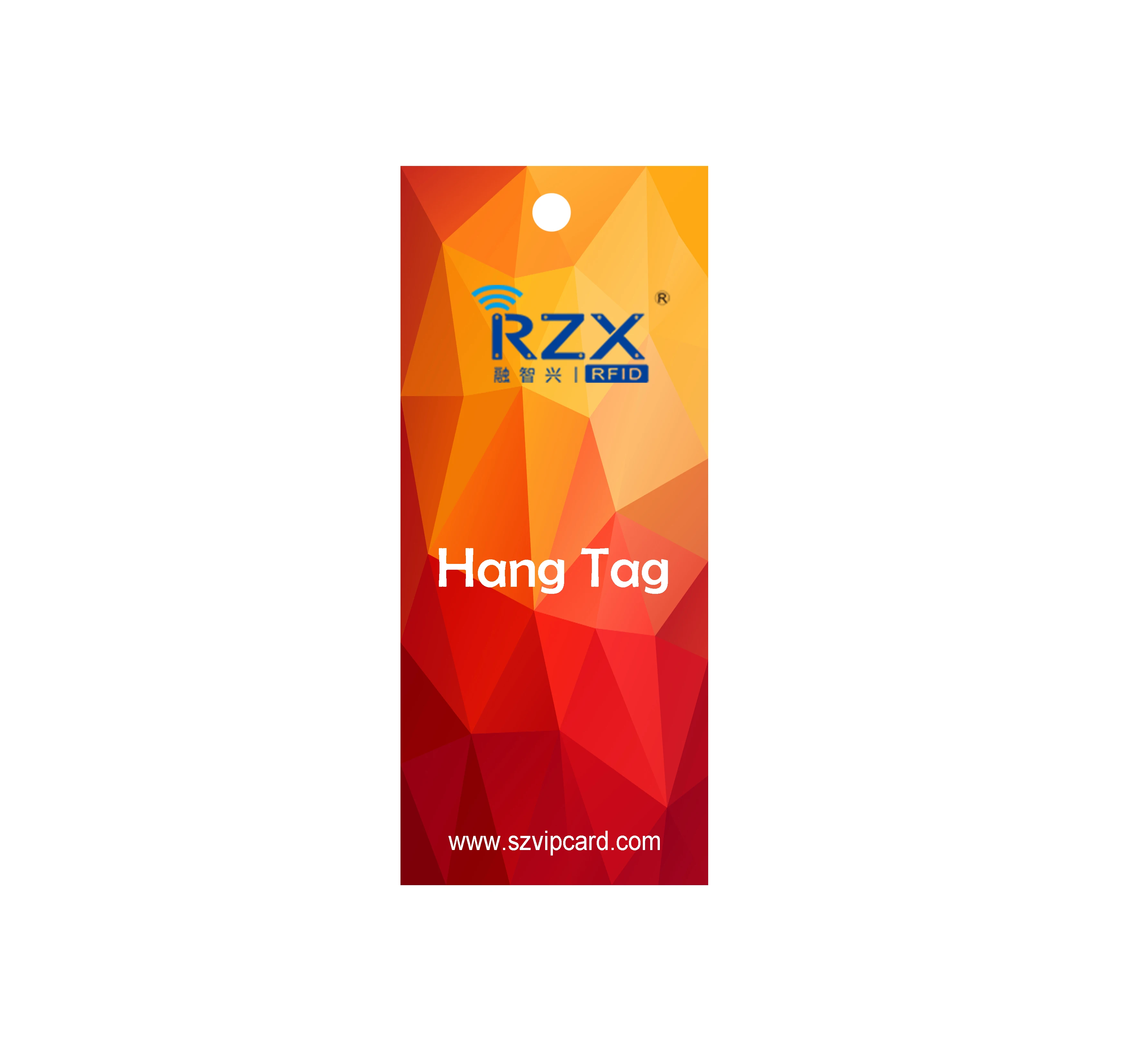 Custom Rfid Hang Tag Label 860-960mhz Clothing Rfid Hangtag Uhf Paper ...