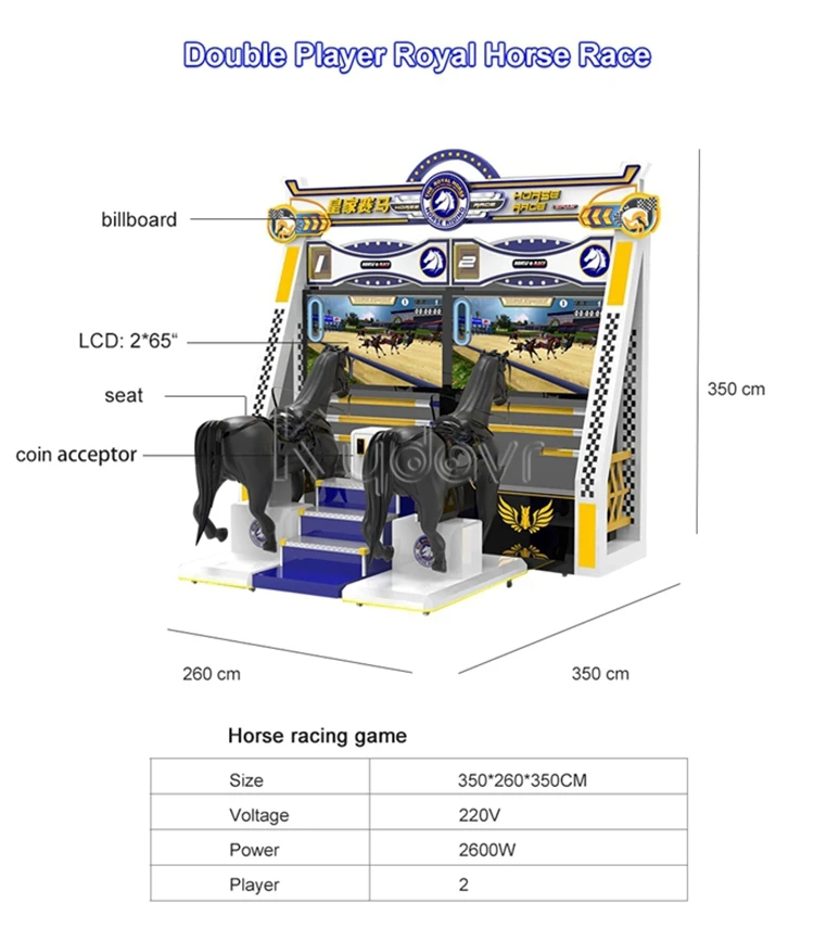 Amusement Park Carnival Electric Coin Operated Golden Sport Royal Horse ...