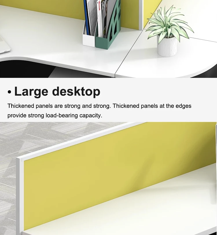 Modern Modular Office Table Workstation Cubicle 4 6 Seater People Desk ...