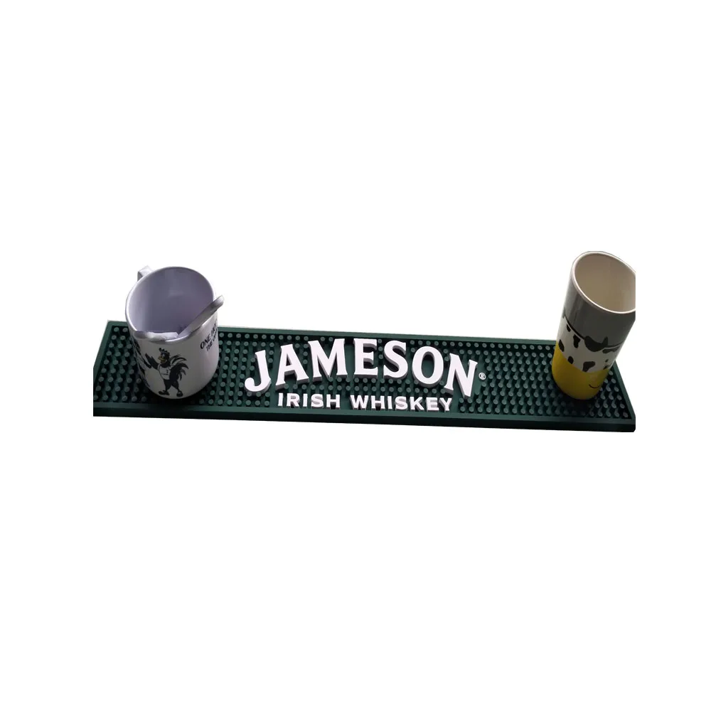 Customshape Black Color Pvc Beer Drip Bar Mat Runner Mat For Promotion ...
