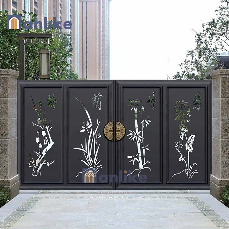 Anlike Fancy Double Villa Digital Lock Modern House Gate