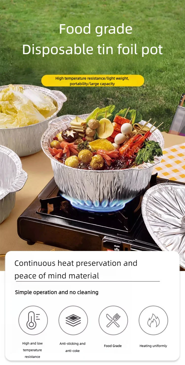 2500ml Disposable Cooking Pot - Biodegradable & Durable