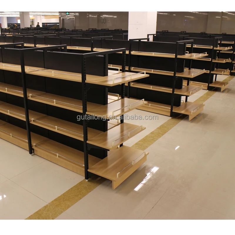 Wood Store Shelving - Customized Supermarket Solutions