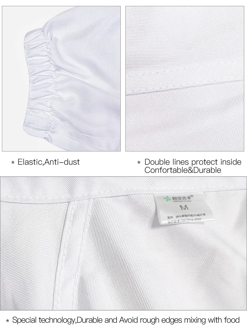 Cleanroom Lint Free Food Processing Uniforms for Safety