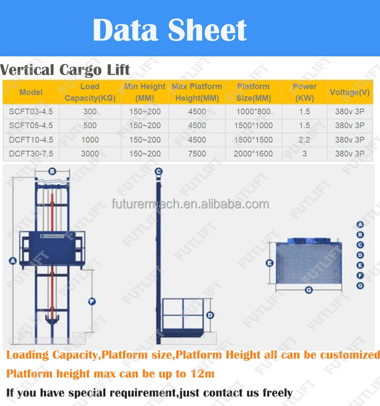 2.5m to 9m Vertical Lift Platforms - Efficient Cargo Solutions