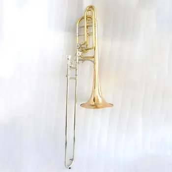 Professional Brass Instruments Cheap Price Trombone Gold Lacquer Bass ...