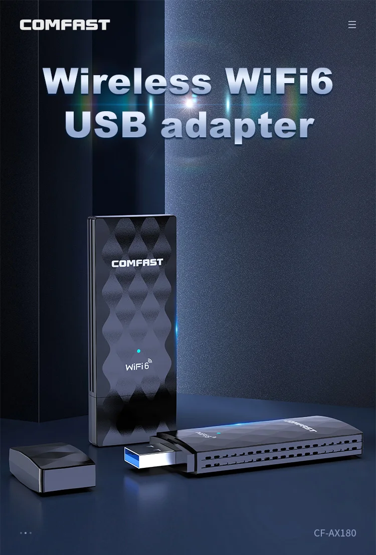 Wifi6 1800mbps Usb Wifi Adapter Comfast Cf-953ax Ieee802.11ax Usb3.0 ...