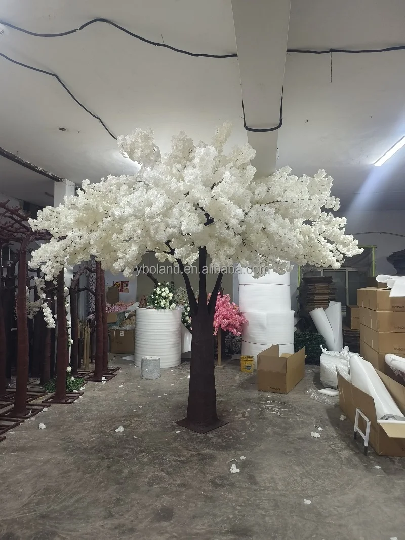 Artificial Extended Purple Japanese Blue Sakura Faux Round Flower ...