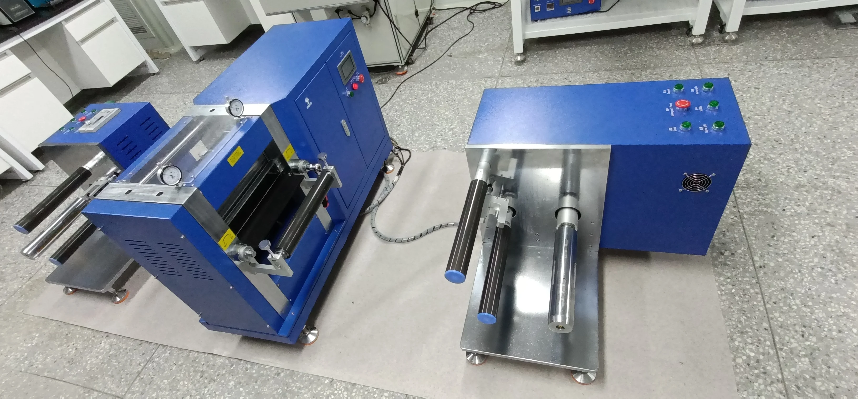 Lab Heat Hydraulic Battery Electrode Calendering Machine