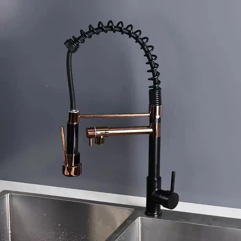 Modern Luxury Single Lever Spring Tap Pull Out Spray Head