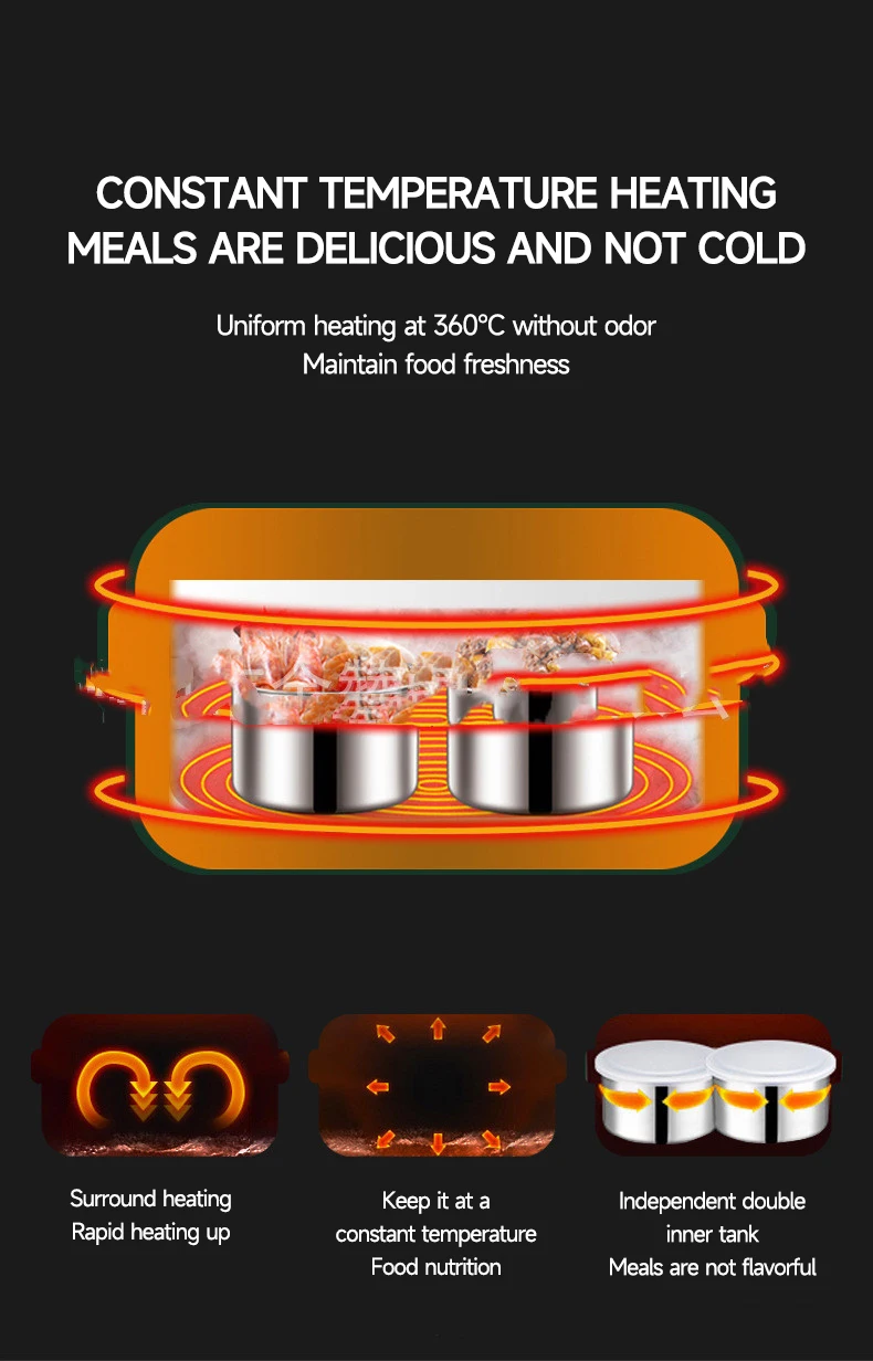 Electric Lunch Box Intelligent Portable Big Size Rice Cooker Commercial ...