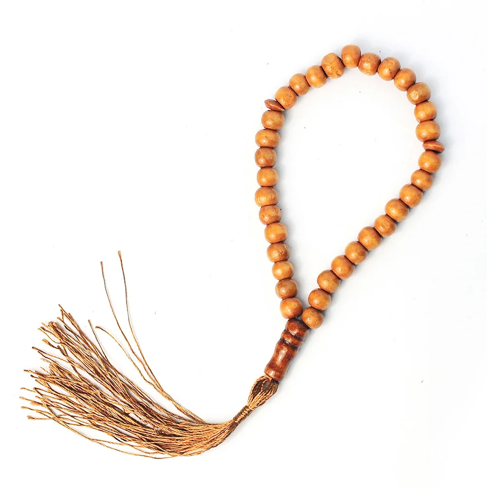 Islamic Muslim Tasbih 99 Wood Beads Bracelet for Men & Women