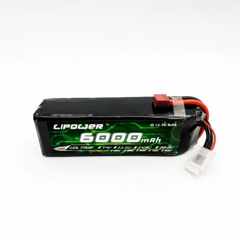 Fpv Drone Battery 6000mah 6s 25c 22.2v Lithium Polymer 4s 5s 6s Uav ...