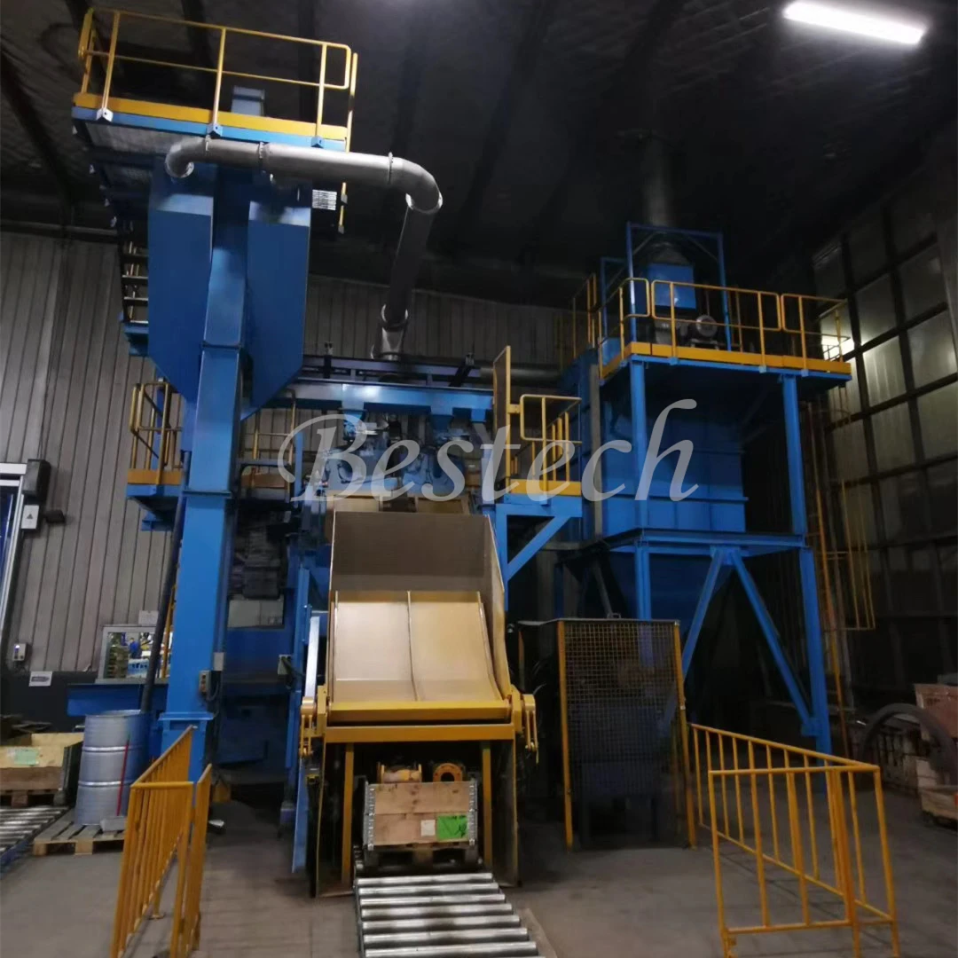 High Loading Tumble Blaster Steel Belt Shot Blasting Machine Tumbler Shot Blast Equipment ...