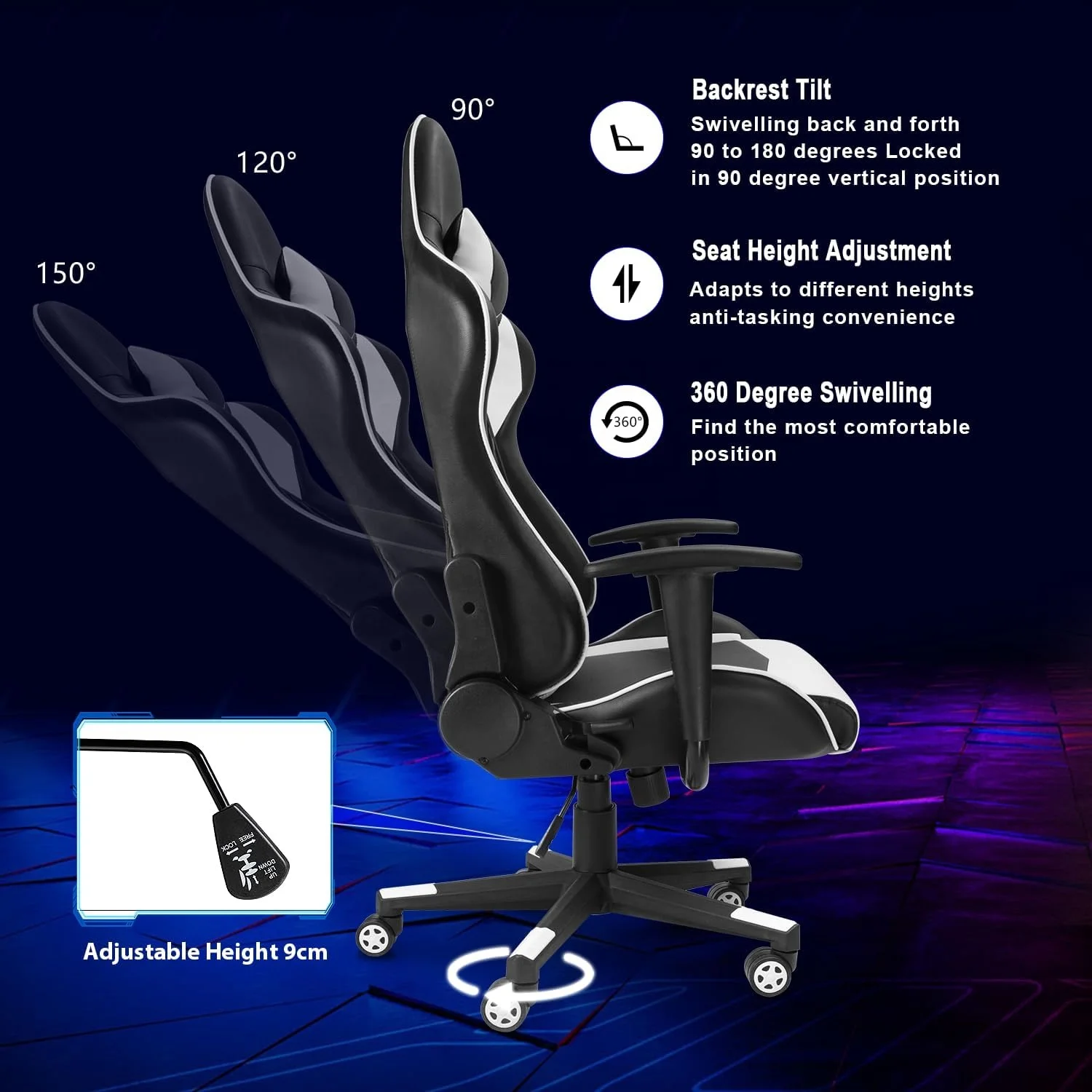Hinomi H1 Ergonomic Office Chair - Adjustable & Luxurious