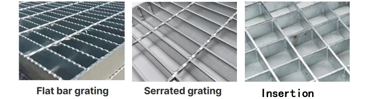 Galvanized Steel Stair Treads Grating Structural Platform Walkway And ...