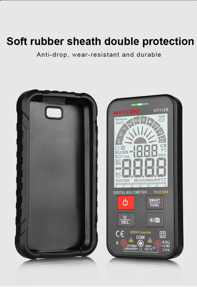 Mayilon Ht112a Digital Smart Multimeter Tester - Compact & Oem