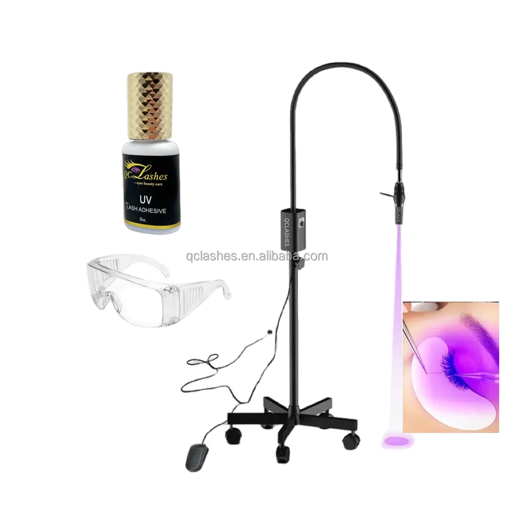 New Design Floor Lash Light Led Uv Lash Adhesive Glue Curing Lash Uv ...
