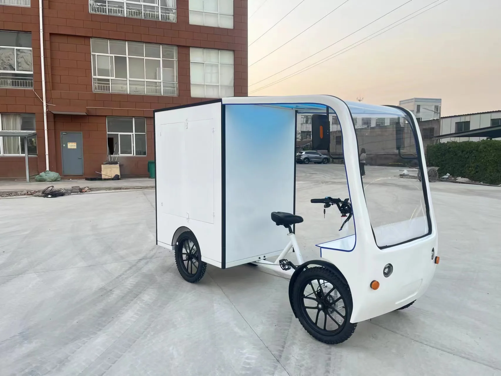Electric Cargo Bike Four Wheels Cargo Bike Electric Adult Four Wheel ...