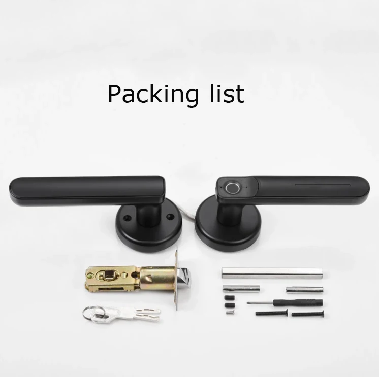 Intelligent Electronic Biometric Home Fingerprint Password Handle Lever ...