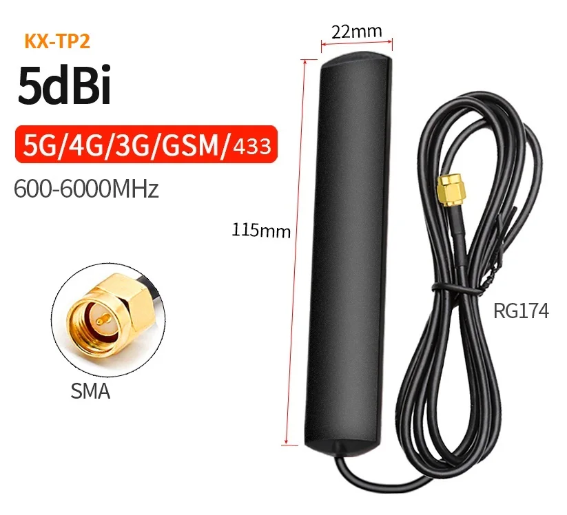 Radio 433Mhz 2.4G GSM 4G 5G 5.8G Antenna For Window Sma-female Patch ...